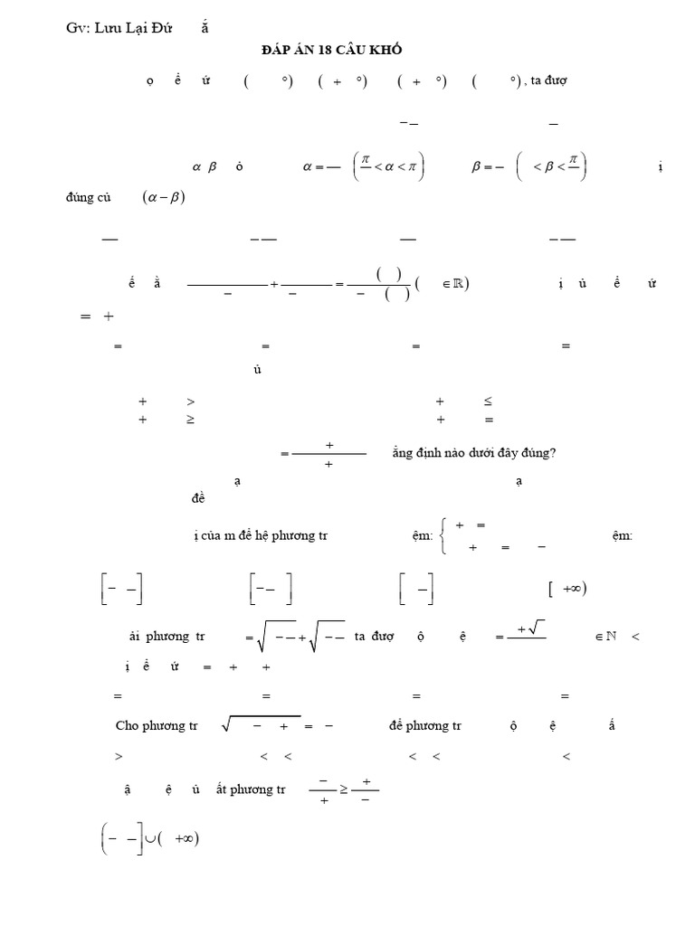 18 Cau 10 Va 11 | PDF