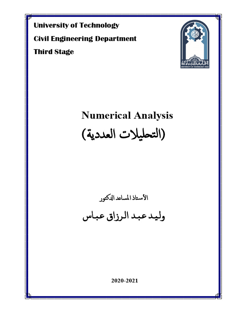 1- Matrices - Numerical Analysis | PDF | Numerical Analysis | System Of ... 1- Matrices - Numerical Analysis | PDF | Numerical Analysis | System Of ...