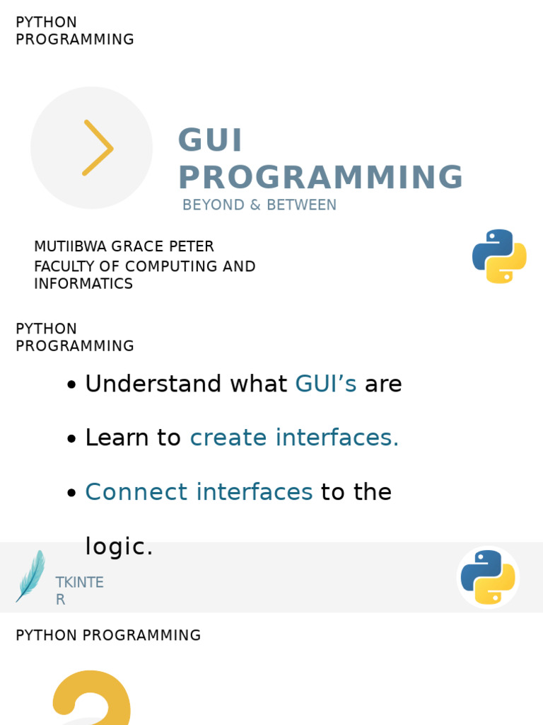 Python GUI Programming with Tkinter | PDF