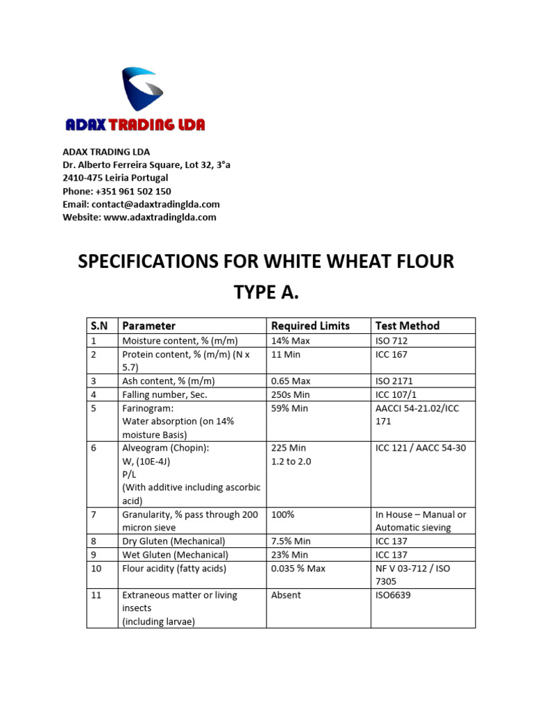White Wheat Flour | PDF