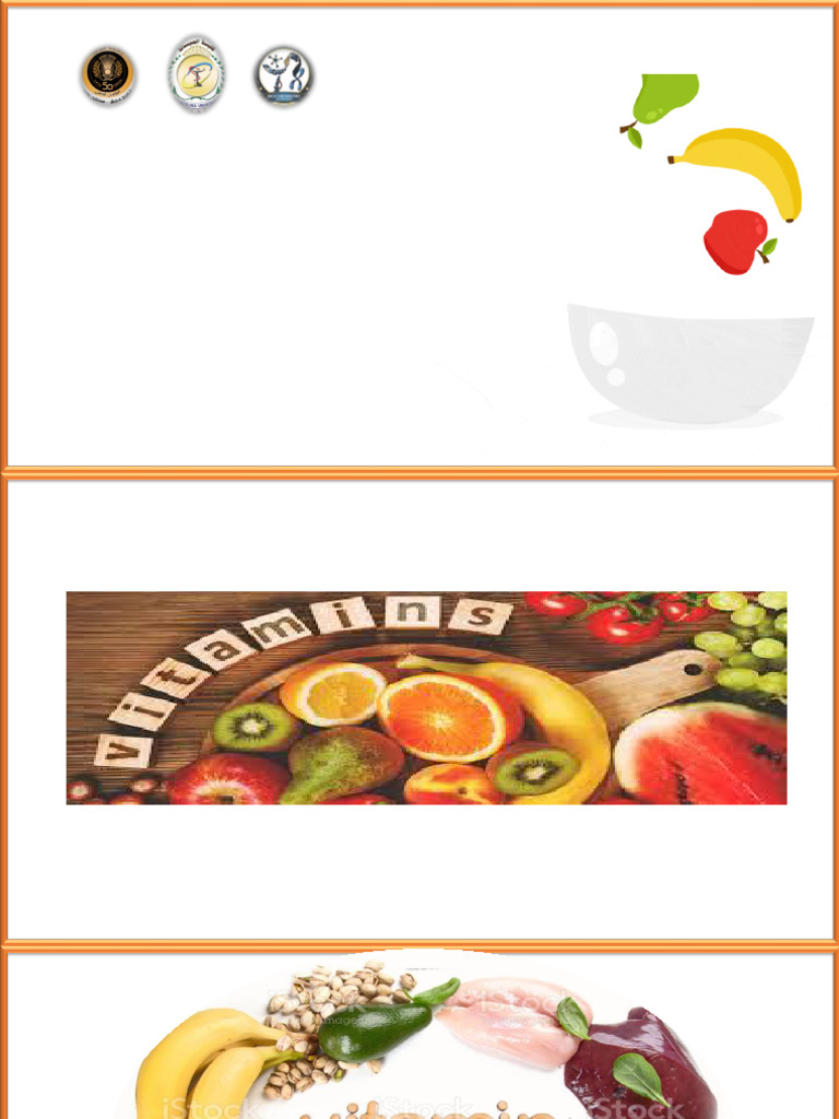 Lec 3 Vitamins-2024 Bio1 | PDF | Vitamin B12 | Transaminase