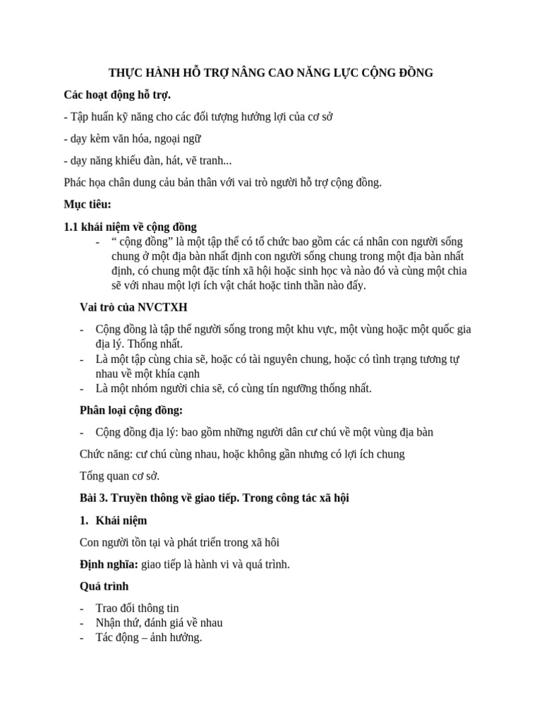 TH C Hành H TR Nâng Cao Năng L C C NG Đ NG | PDF