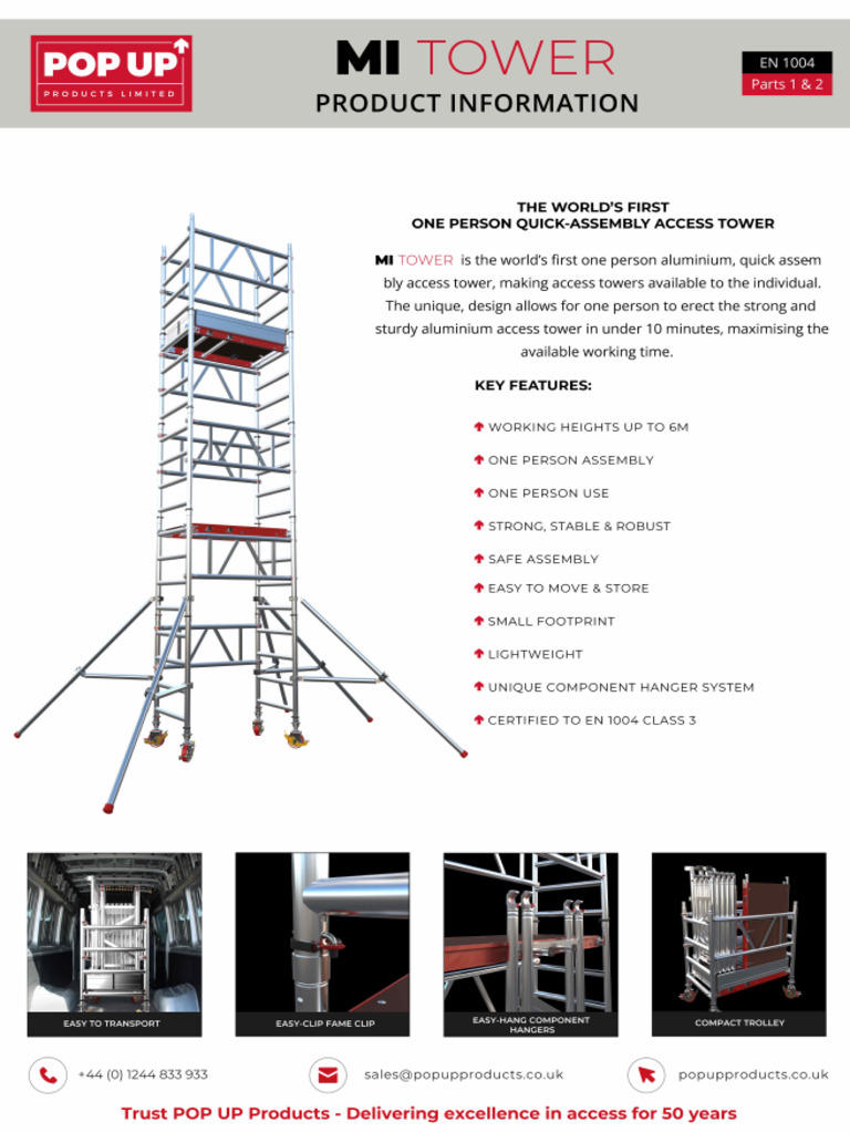 MITOWER Specification Sheet 2024 | PDF
