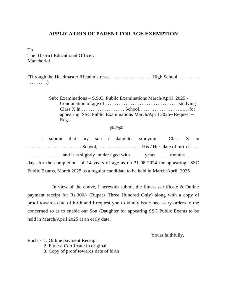 SSC Age Condonation Forms | PDF | Qualifications | Vocational Education