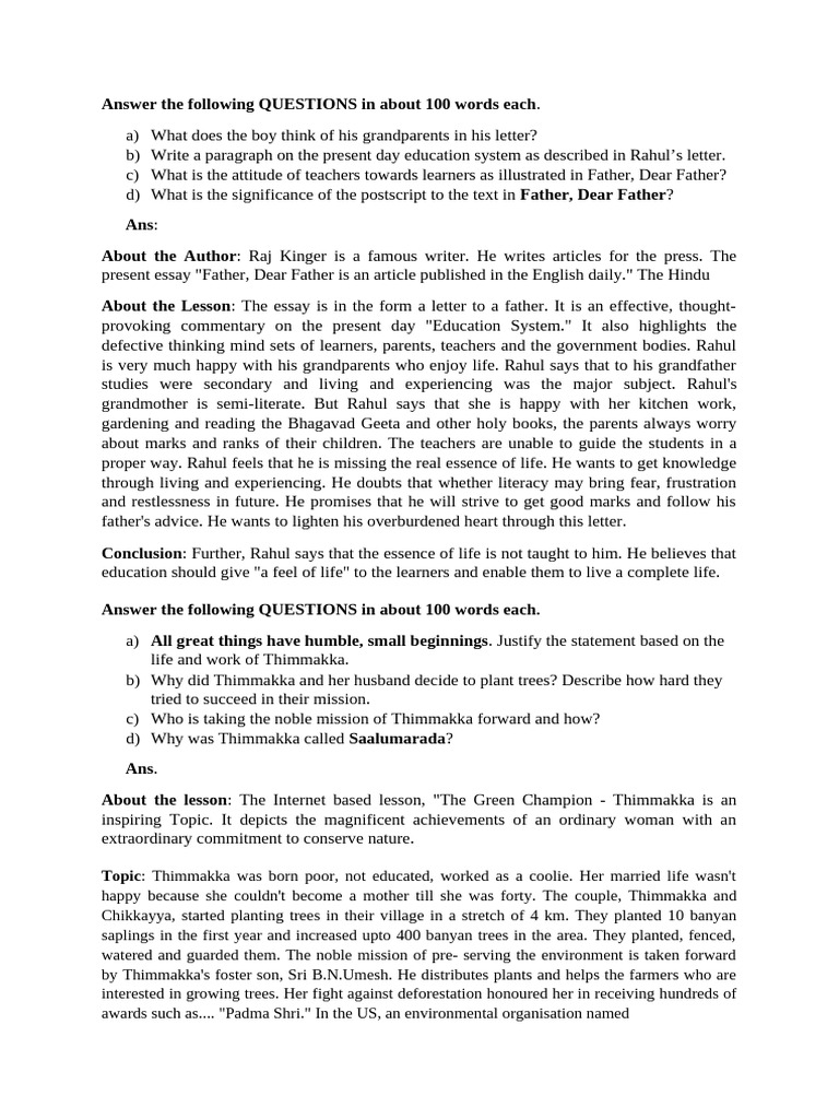 English ist year | PDF