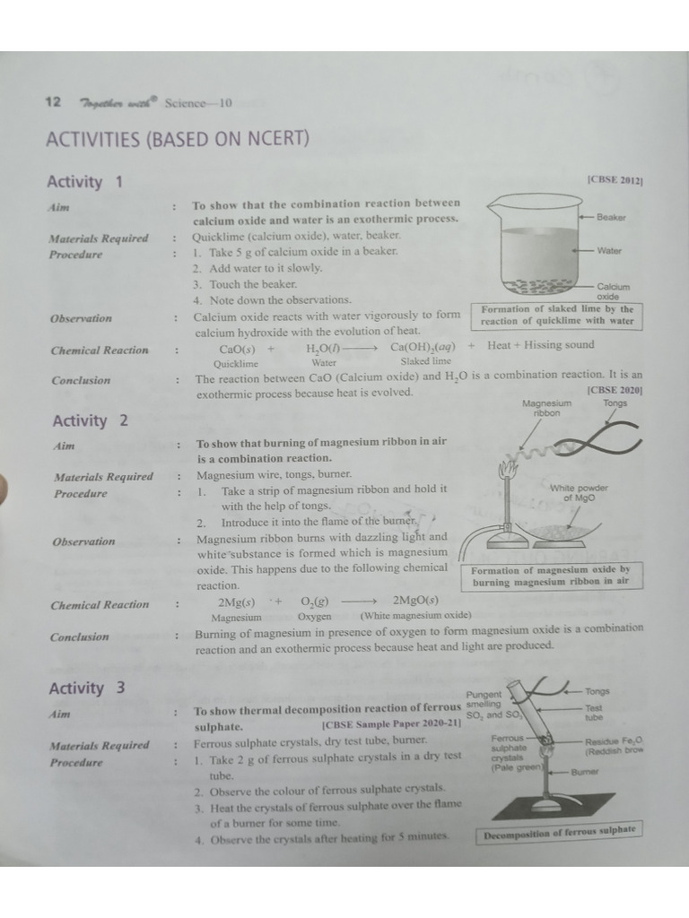 Activity Based Q_A -Chemical Reactions | PDF