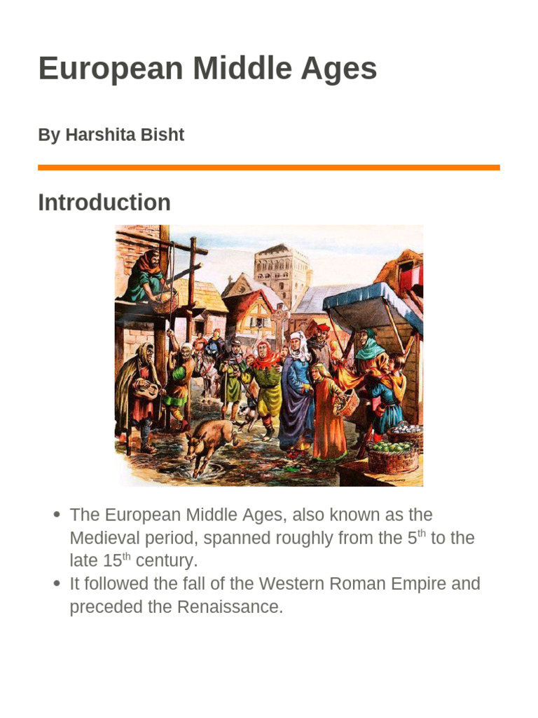 european middle age | PDF | Clothing | Dress