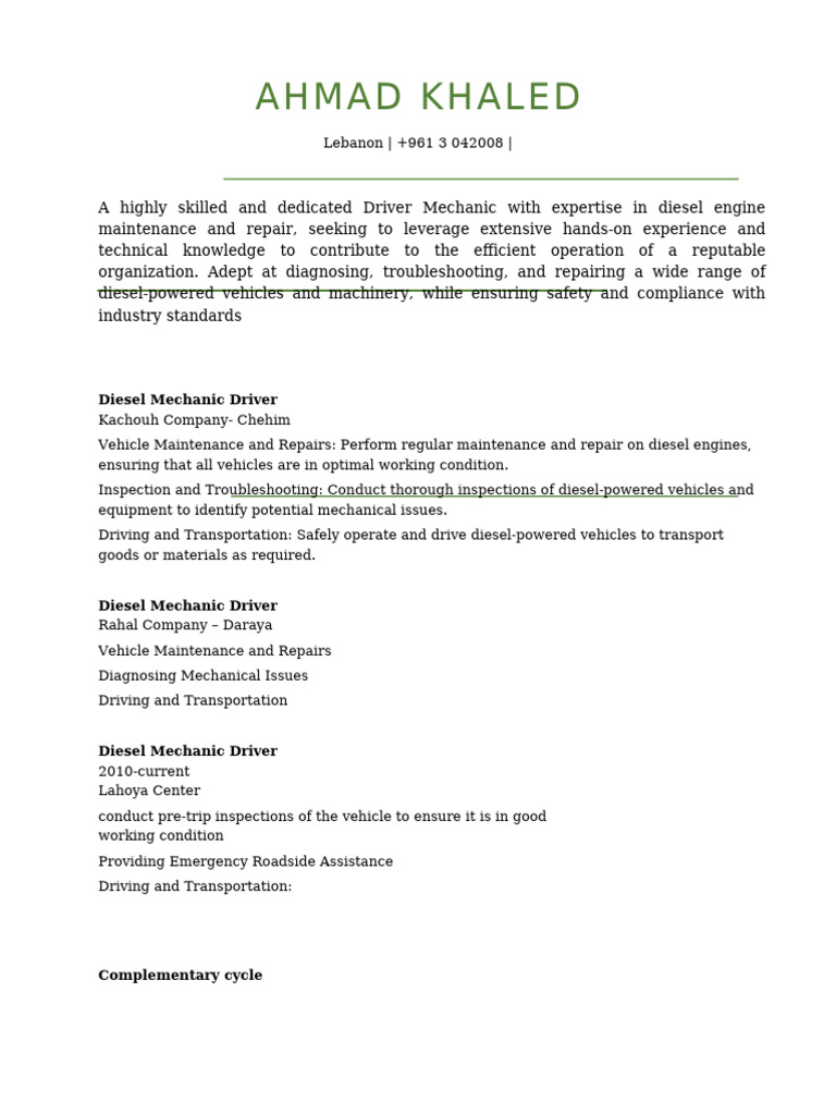 Ahmad Khaled- Cv | PDF