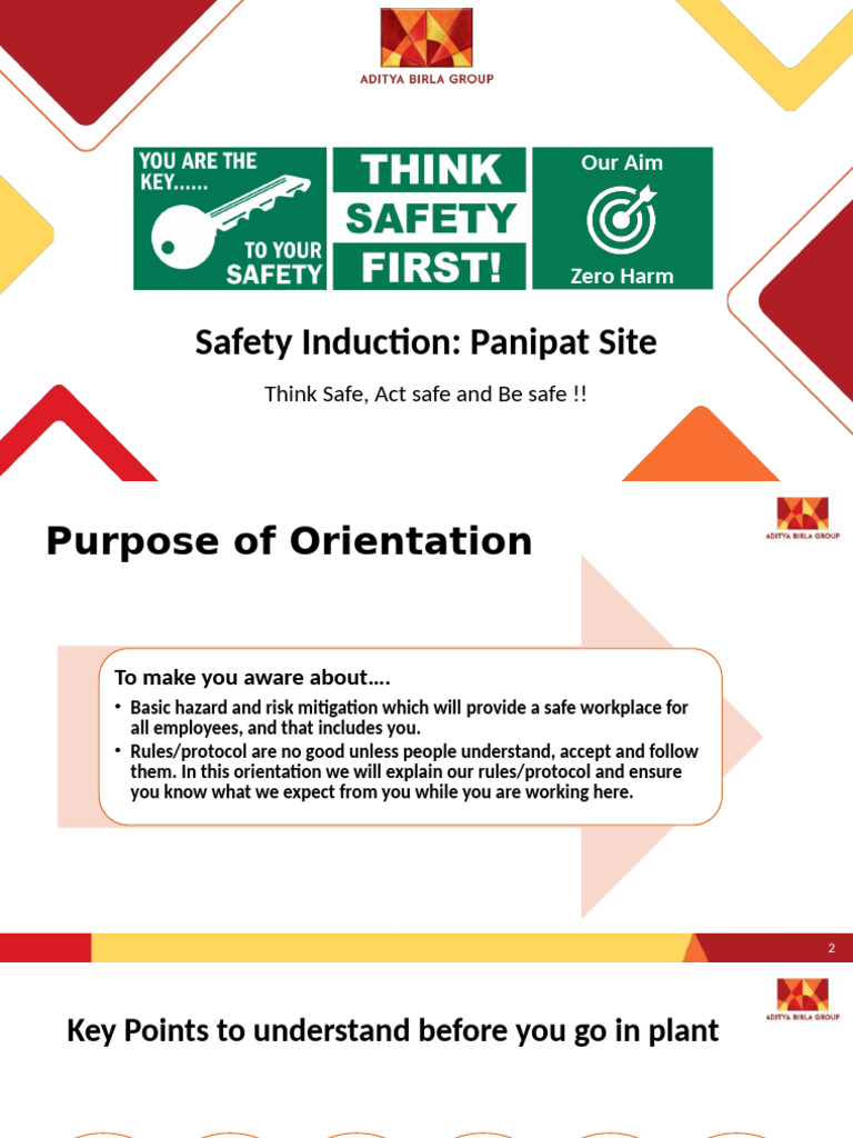 Employee Safety Induction V2 | PDF | Hazards | Emergency
