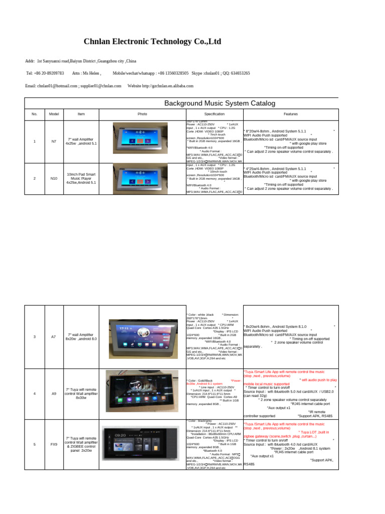 Background Music System Catalog | PDF | Loudspeaker | Information And ...