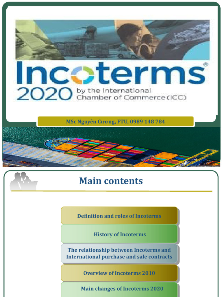 Chapter 2_incoterms 2020_cuong Nguyen Ftu | PDF | Logistics | Freight ...