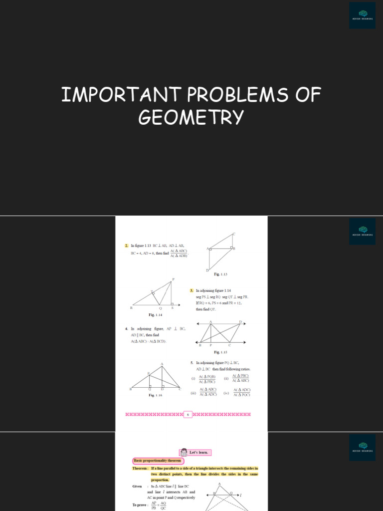 Important Problems of Geometry | PDF