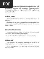 MS Word Interface Detailed | PDF | Microsoft Word | Software