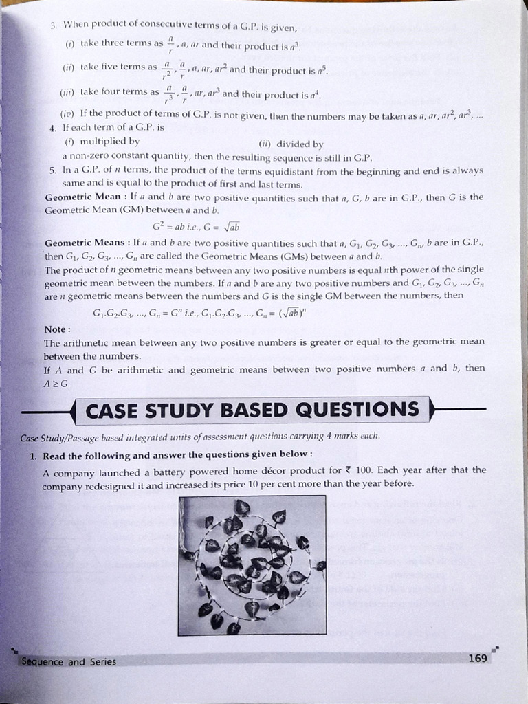 Sequence and Series | PDF | Mean | Mathematical Objects