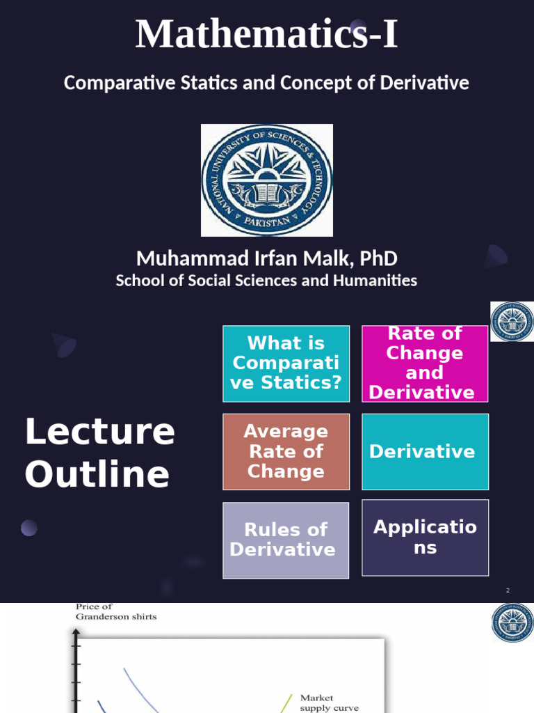 Math Lecture Comparative Staticis | PDF | Derivative | Mathematical Objects