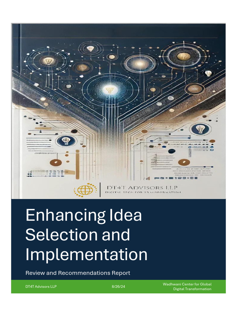 Idea & Approach Note Evaluation Report - Final Version | PDF ...