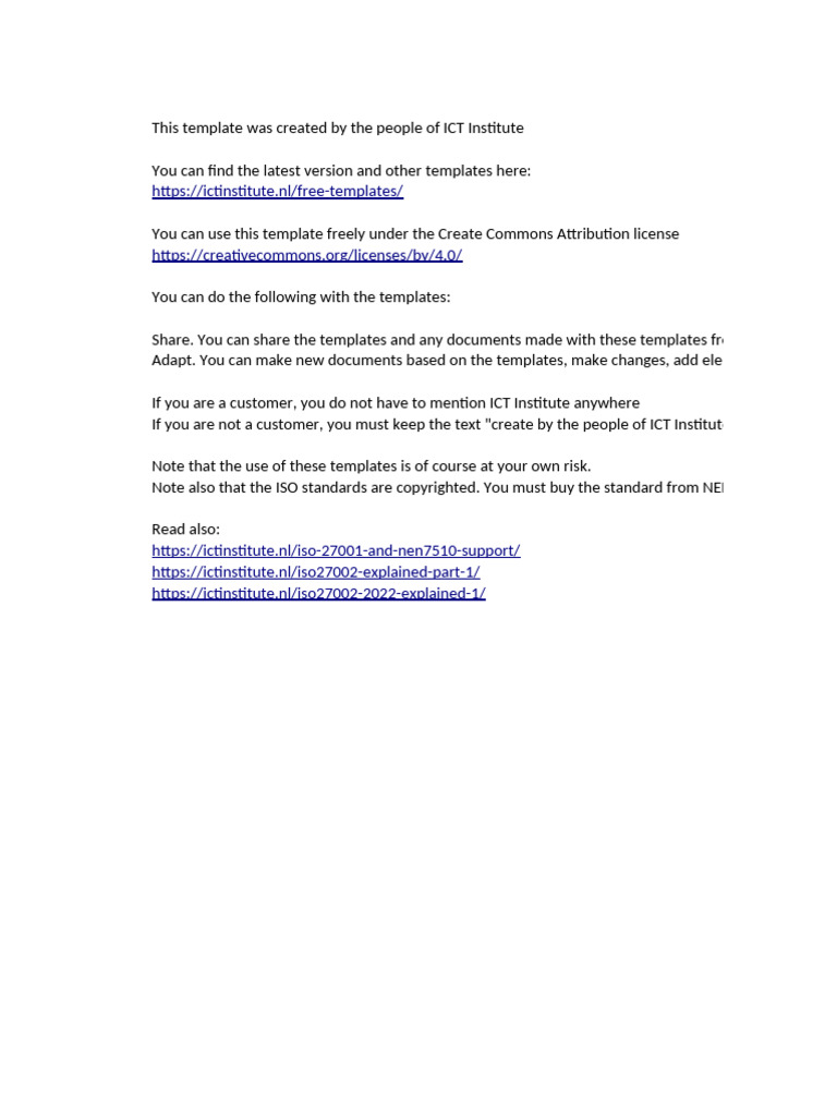 Statement of Applicability ISO27001 2022 | PDF | Information Security ...