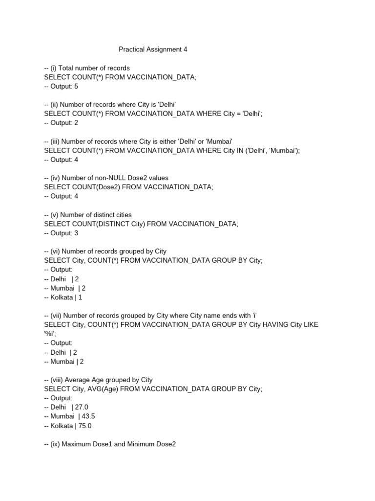 Practical Assignment 4 Cs Class 12 | PDF
