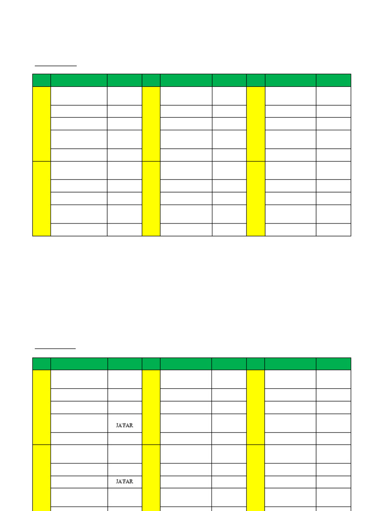 Jadwal Piket Mahasantri Putm-1 | PDF