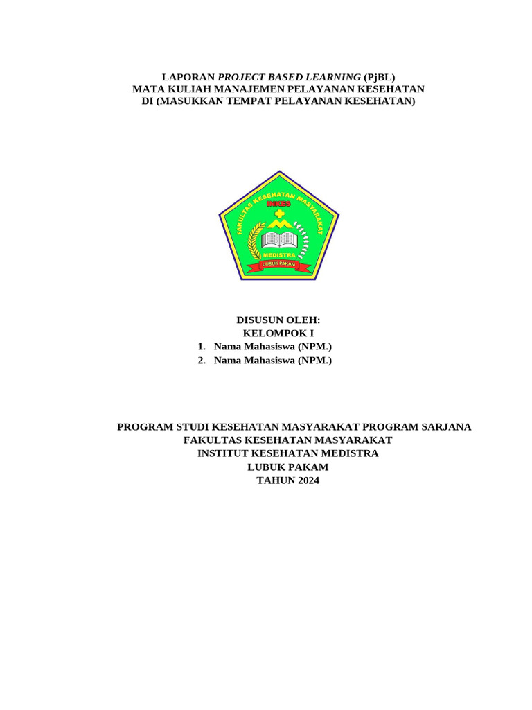 TEMPLATE_LAPORAN_PjBL_-kesmas[1] | PDF