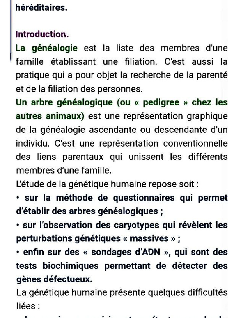 Génétique | PDF