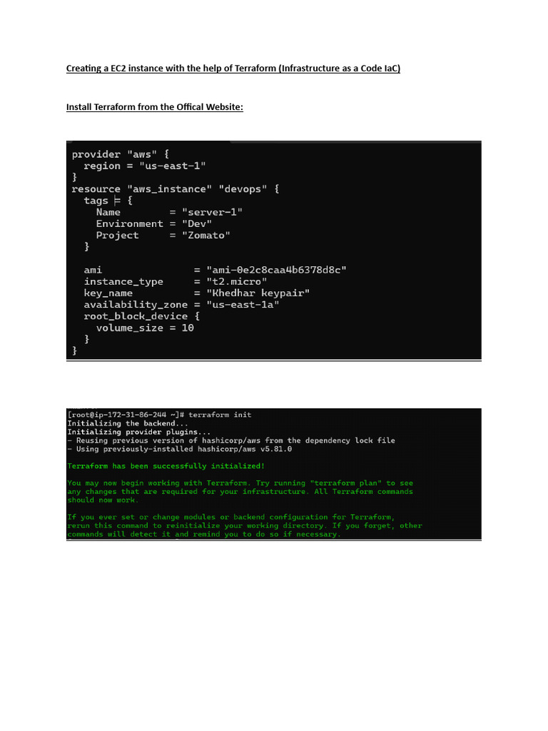 Terraform Basic Notes | PDF