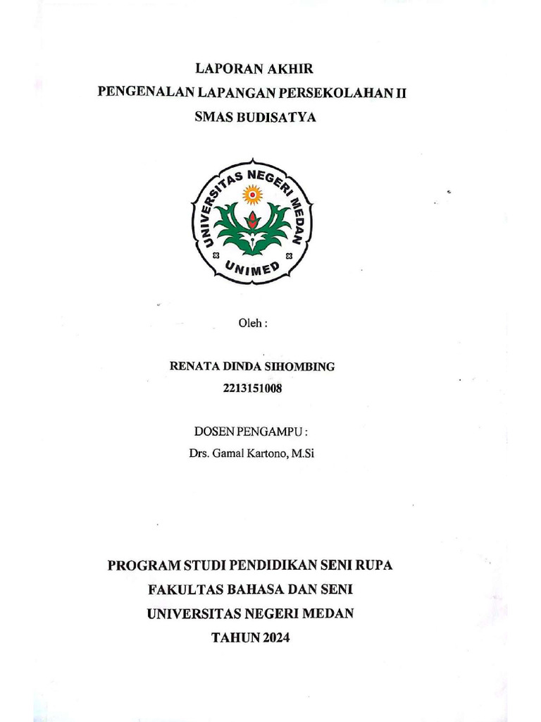 Laporan Akhir PLP 2 - Renata Dinda Sihom - Compressed | PDF