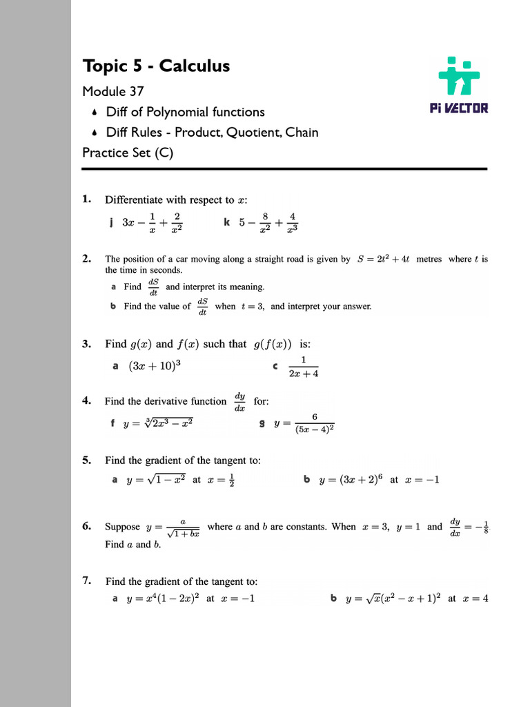 Topic 5-Module-37 Practice Set (C) Questions | PDF