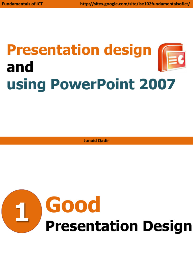 Good Presentation Design | PDF