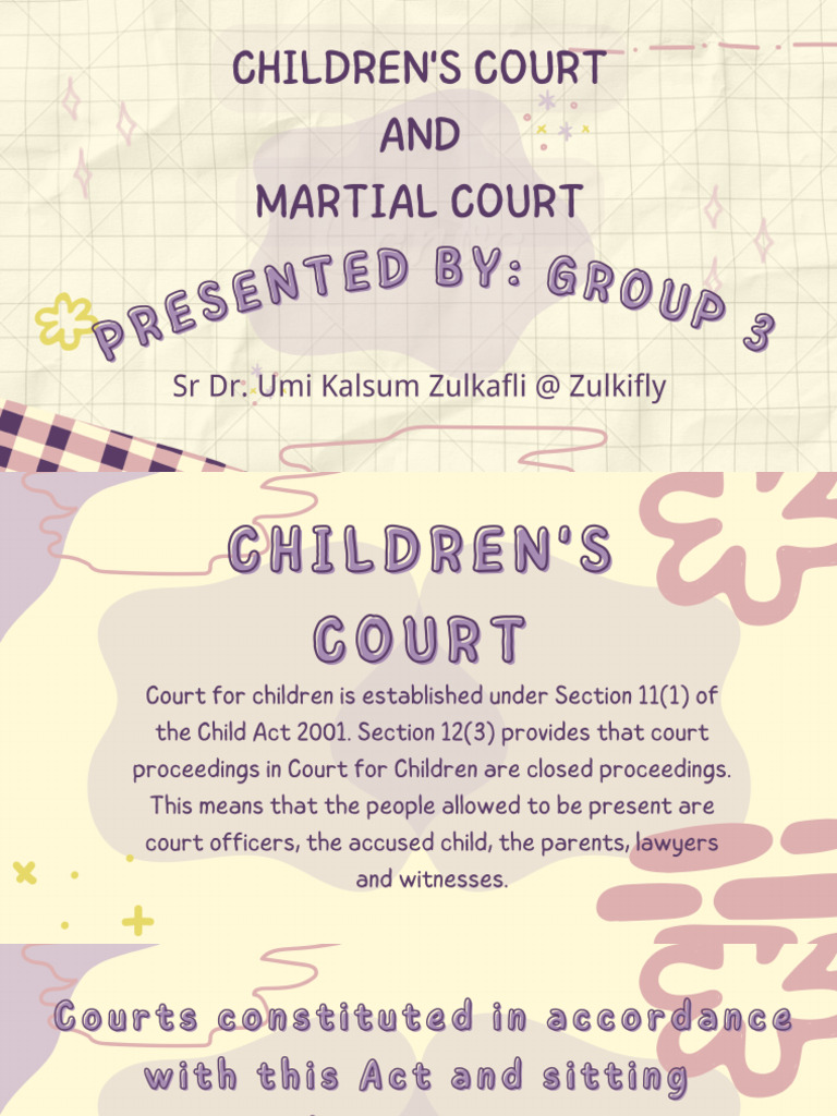 Children Court and Martial Court | PDF