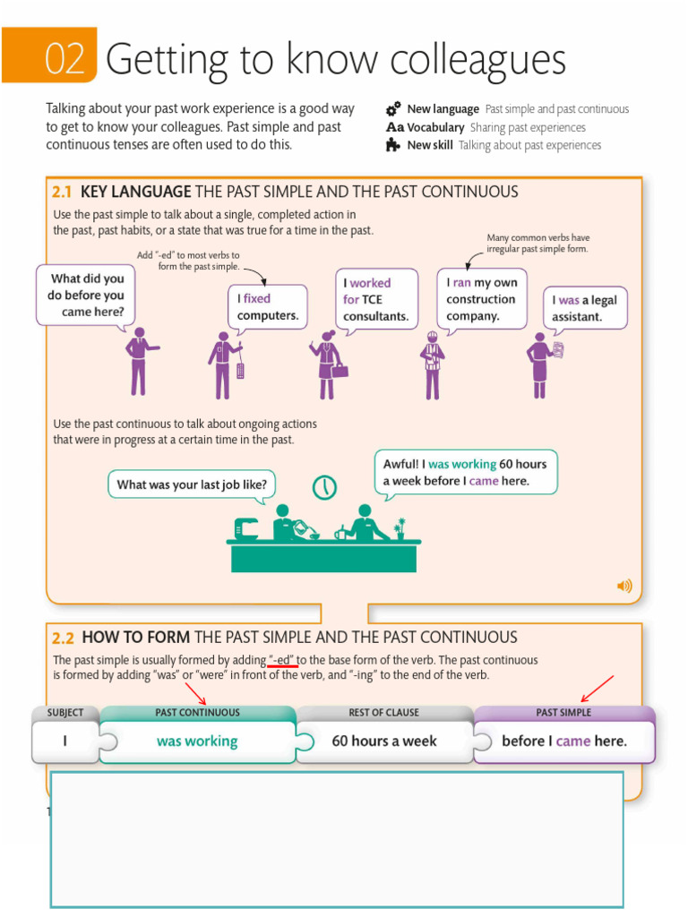 2 - Business English Level 2 - The Past Simple and Continuous | PDF