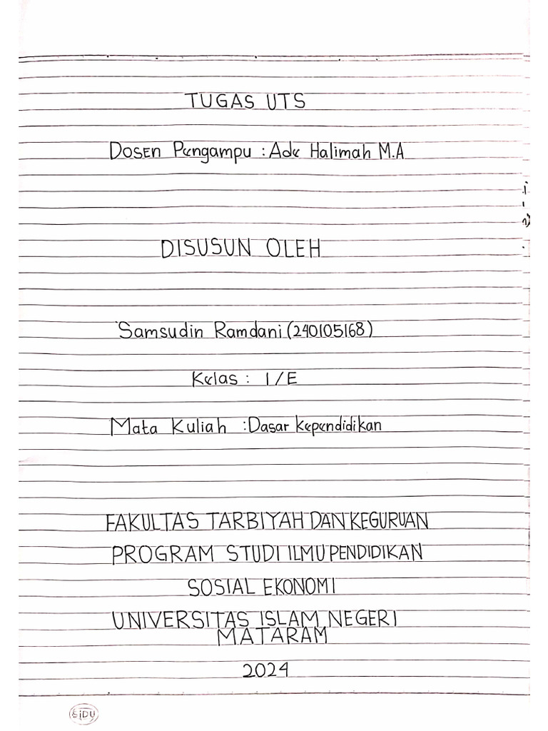 1E_Samsudin Ramdani_240105168 | PDF