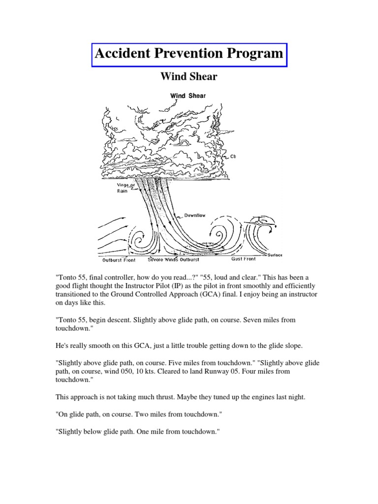 Aircraft Wind Shear | PDF | Thunderstorm | Wound