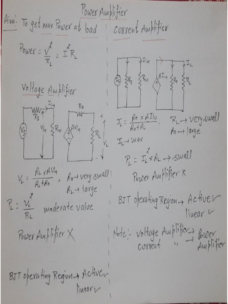 Lec_146_to_151_Introduction_to_Power_Amplifier_&_Distortions_AE | PDF