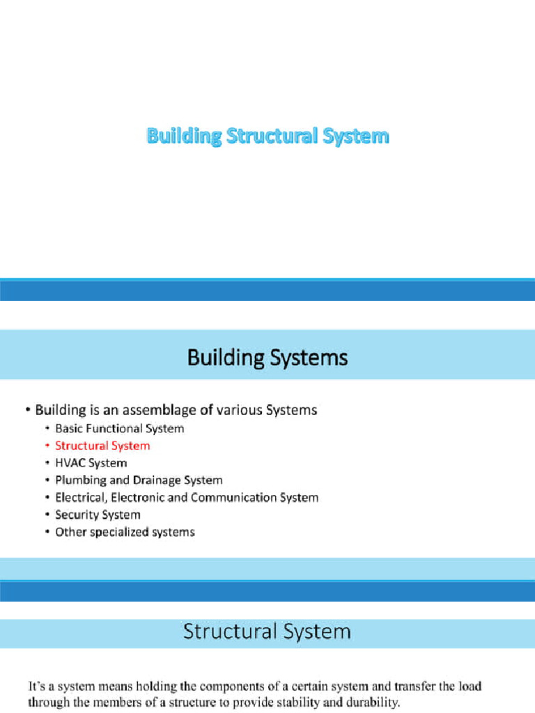 BUILDING STRUCTURAL SYSTEMS | PDF