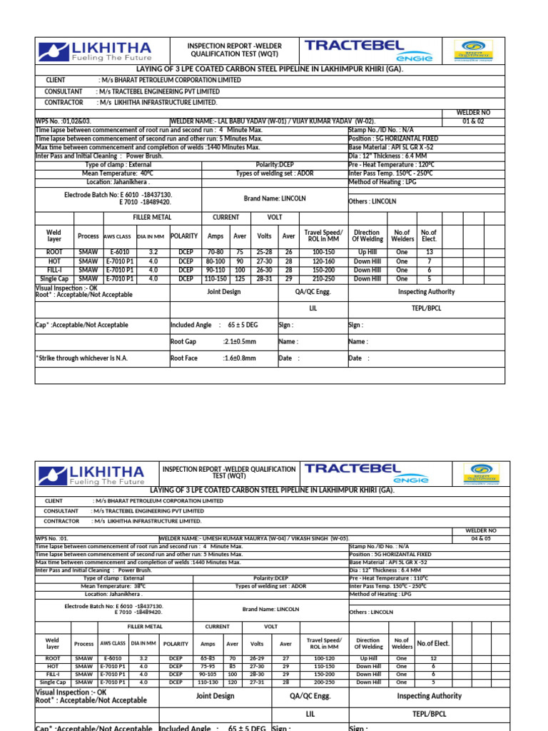 WQT | PDF | Welding | Construction