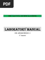 Applied Physics-I Lab Manual | PDF