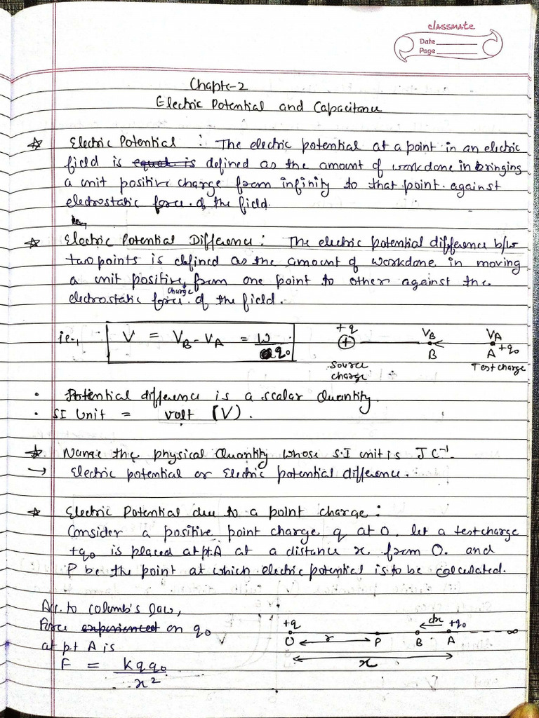 Ch 2 Electric Potential And Capacitance Pdf