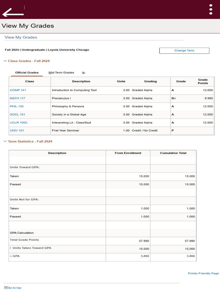 View My Grades | PDF | Academia | Student Assessment And Evaluation