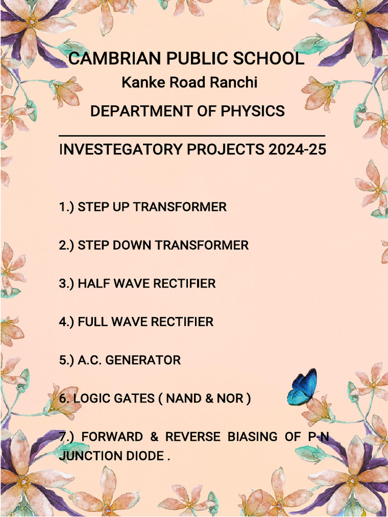 Project(Xii) Phy 2024 | PDF