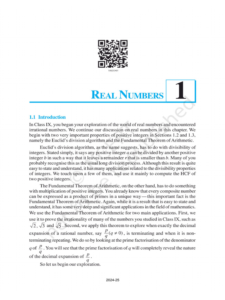 Real Numbers | PDF