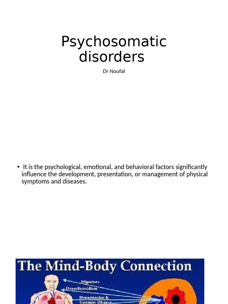 Psychosomatic Disorders | PDF