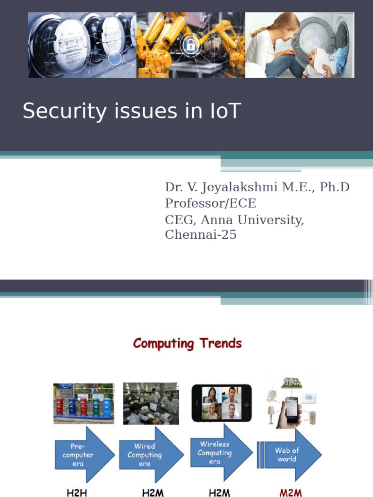 IoT Issues-Jeyalakshmi | PDF | Internet Of Things | Security