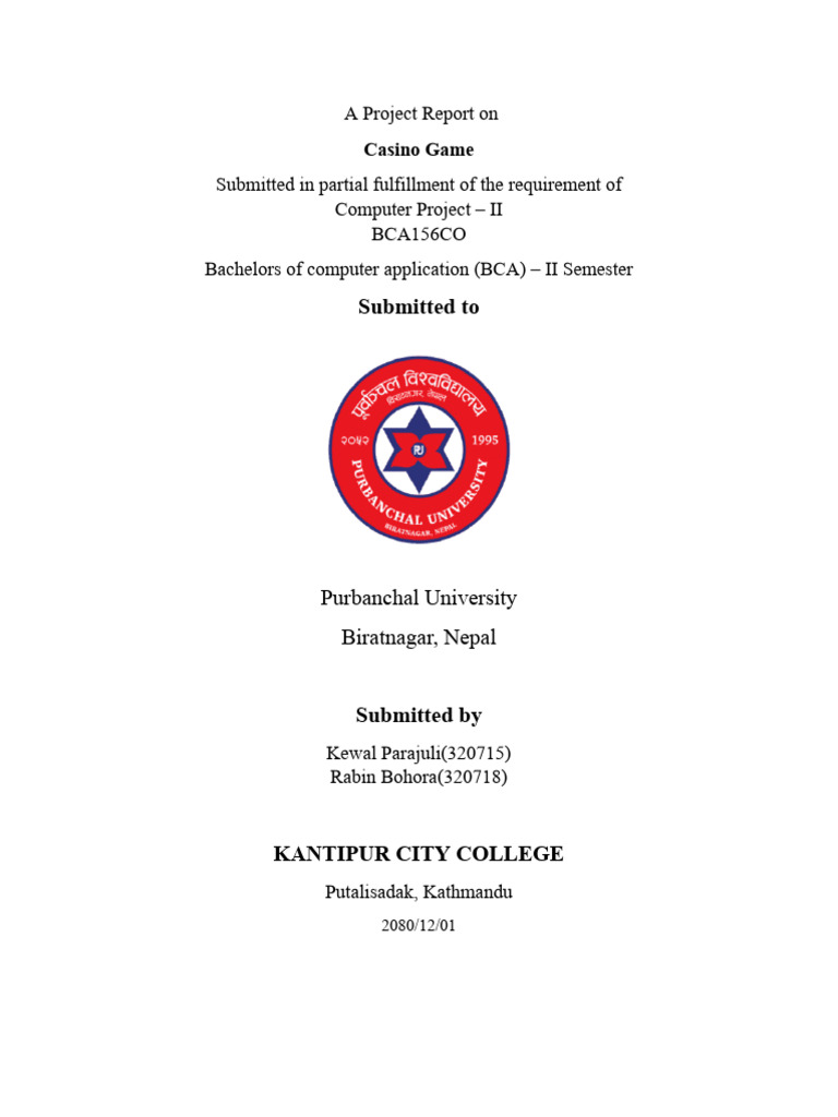 Computer Project Report II Semester Bca | PDF | User (Computing) | Password