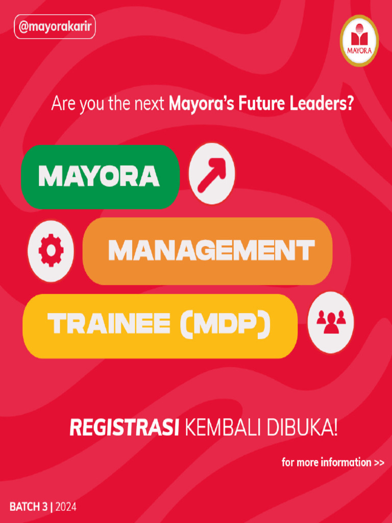 Mayora Management Trainee (MDP) Batch 3 2024 | PDF
