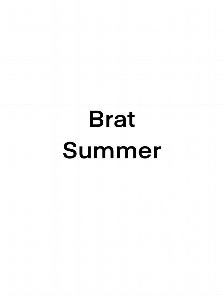 Brat | PDF
