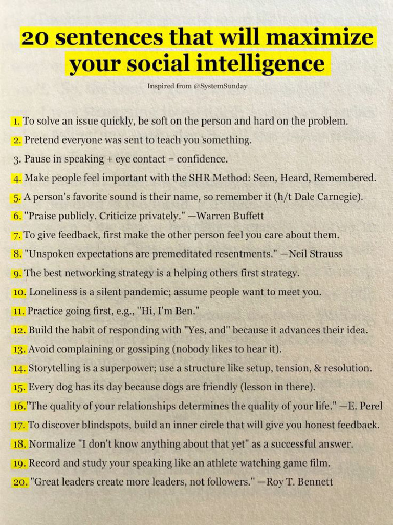 Maximize Your Social Intelligence | PDF