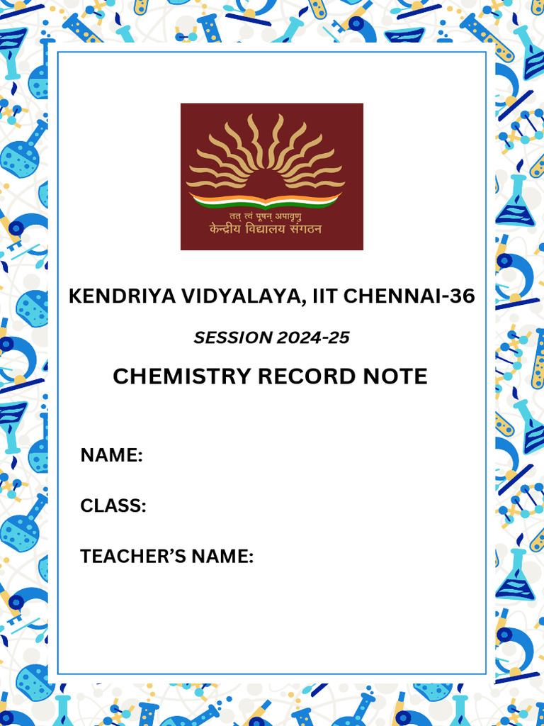 Cover Page Chem Ip | PDF
