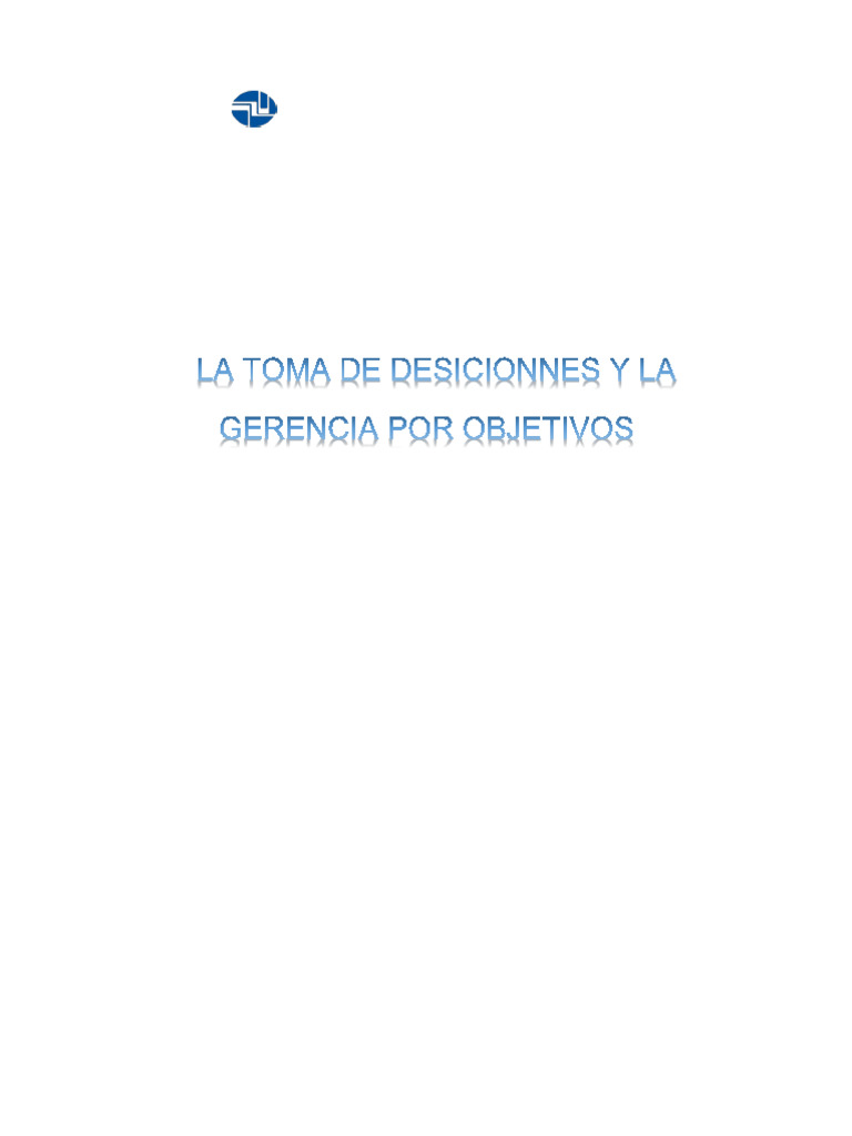 Analisis Toma de Decisiones | PDF | Planificación | Toma de decisiones
