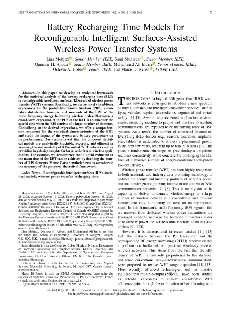 Battery Recharging Time Models For Reconfigurable Intelligent Surfaces Assisted Wireless Power